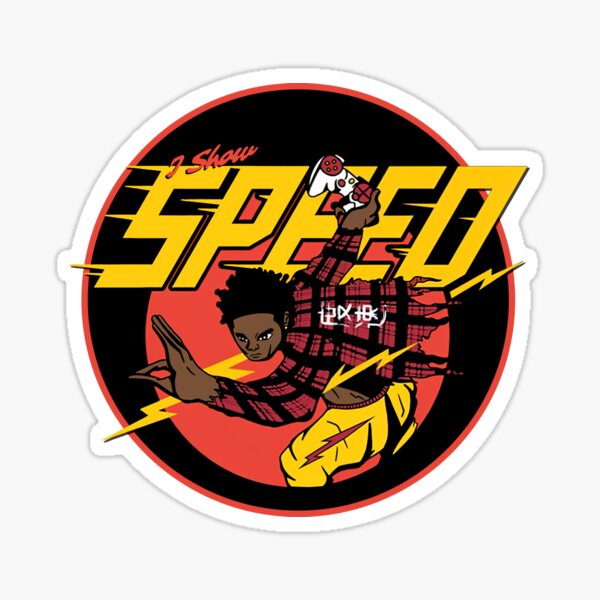 "I Show Speed, IShowSpeed" Sticker for Sale by graphic-genie | Redbubble