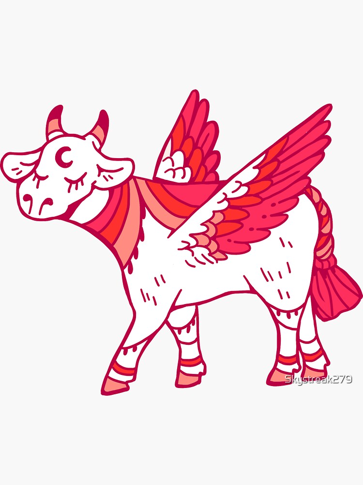 "Holy Cow" Sticker for Sale by Skystreak279 | Redbubble