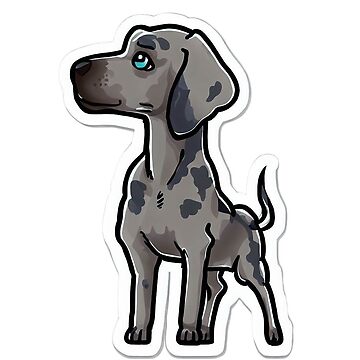 "Chibi Great Dane" Sticker for Sale by City0fDreams | Redbubble