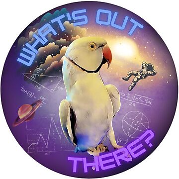 "What's Out There?" Sticker for Sale by BeakerBeak | Redbubble