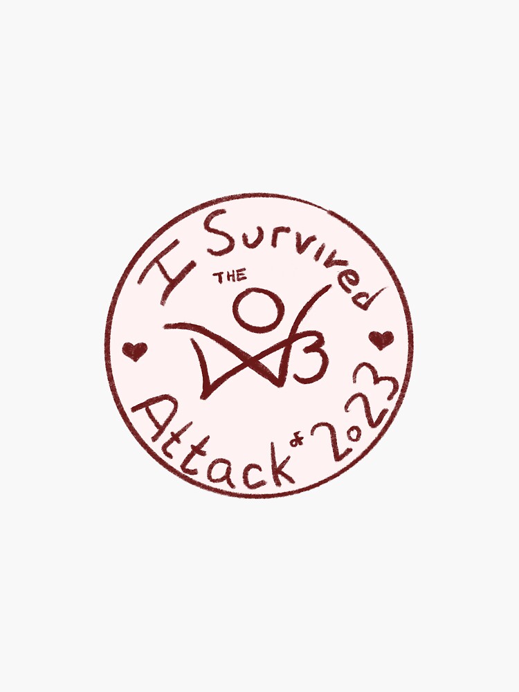"Attack on Ao3 2023" Sticker for Sale by GoldfishGoblin | Redbubble