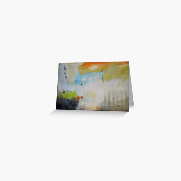 "Abstract Painting on Paper - Study" Greeting Card by AndradaArt ...