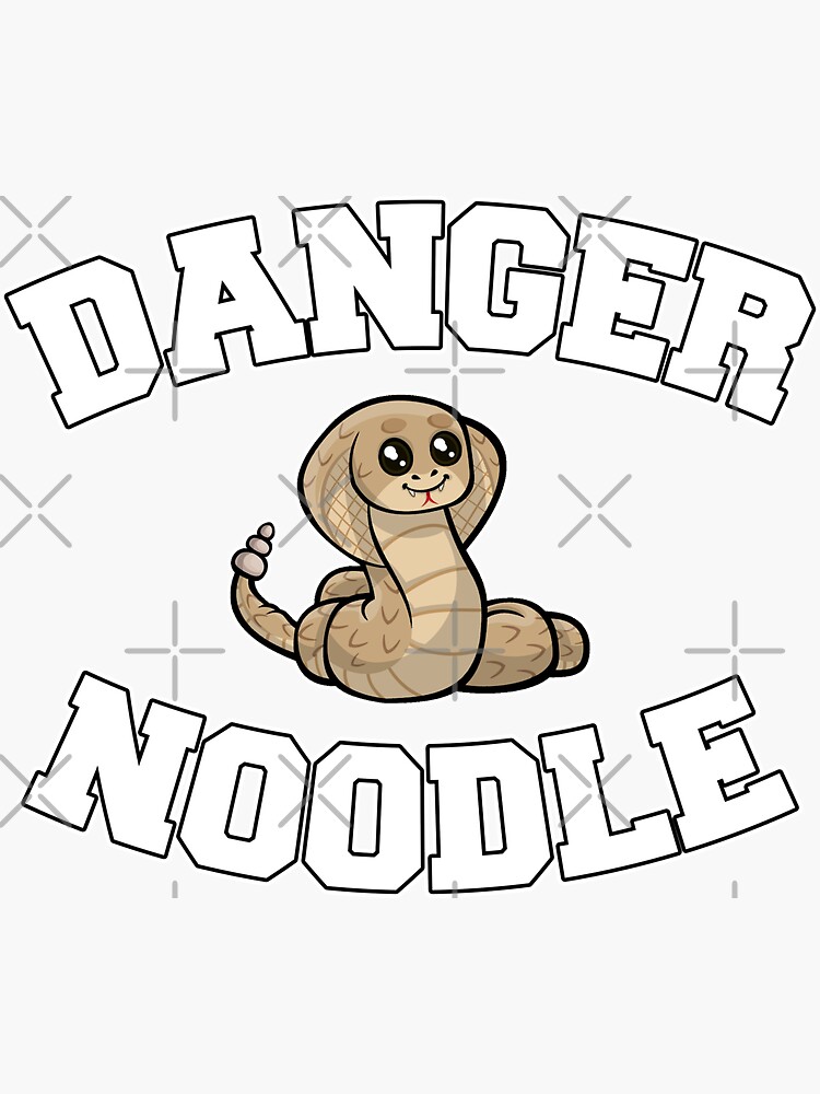 "Danger Noodle - Cute Snake" Sticker for Sale by Luna-May | Redbubble