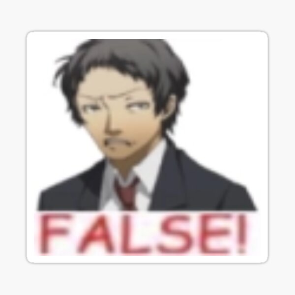 "Adachi False" Sticker for Sale by angryone10 | Redbubble