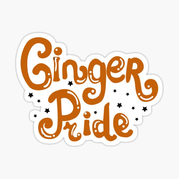 "Ginger Pride" Sticker by KsuAnn | Redbubble