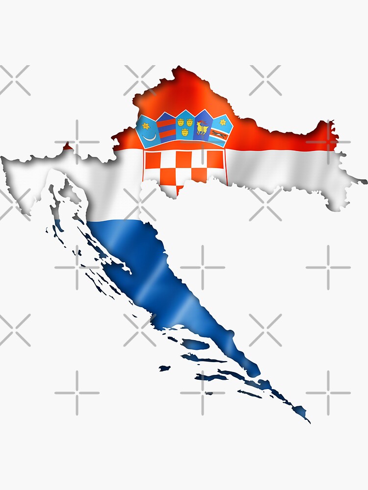 "Croatia" Sticker for Sale by Miki Design | Redbubble