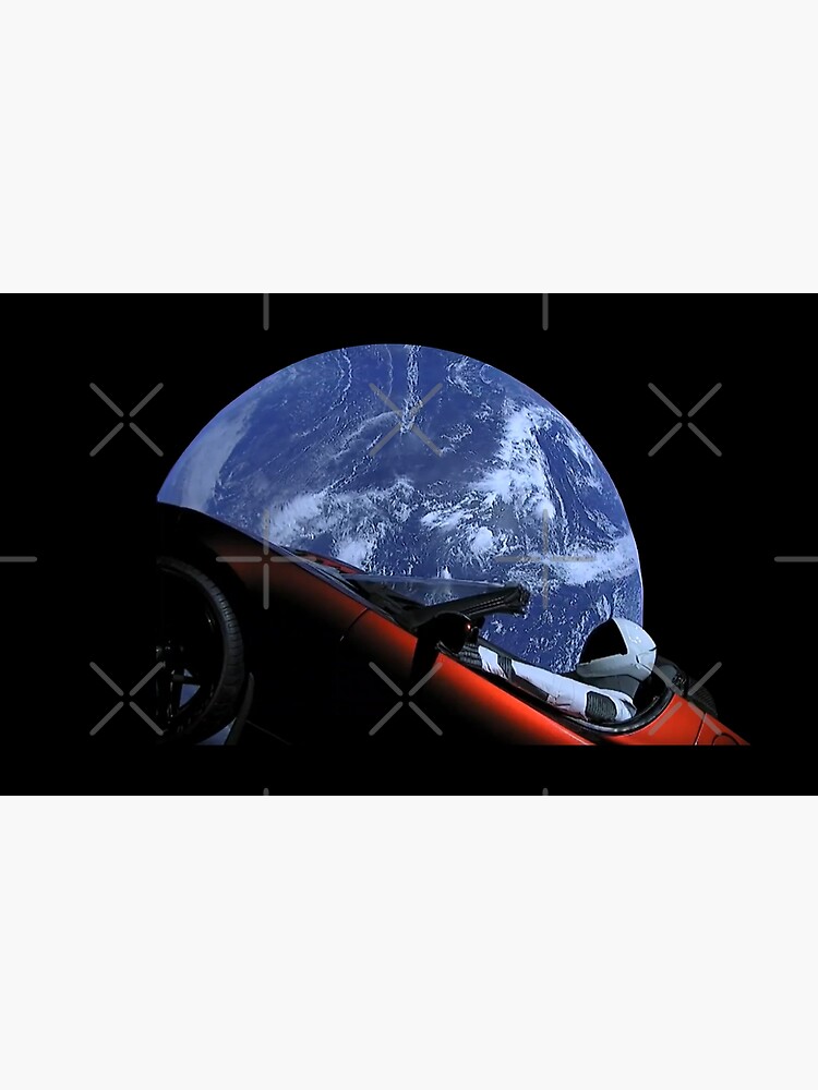 "Starman in Tesla Roadster in Space" Art Print by hadicazvysavaca ...