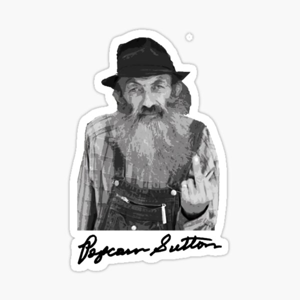 "Popcorn Sutton Signed Autographed Facsimile Moonshine " Sticker for ...