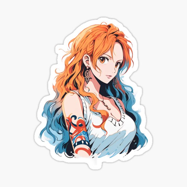 "One Piece - Nami Original Digital Art" Sticker for Sale by Anime For ...