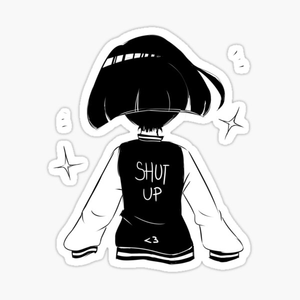 "SHUT UP" Sticker for Sale by KeezaPepper | Redbubble