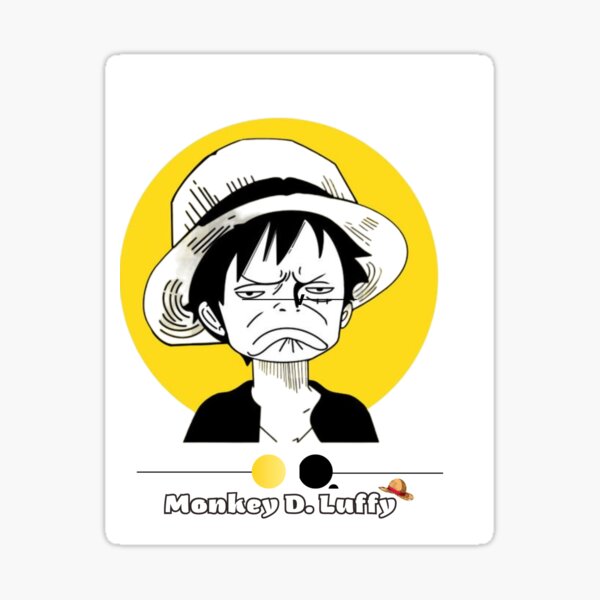 "Monkey D. Luffy" Sticker by RAKABEL | Redbubble