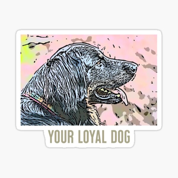 "Eternal love on four paws" Sticker for Sale by slikar | Redbubble
