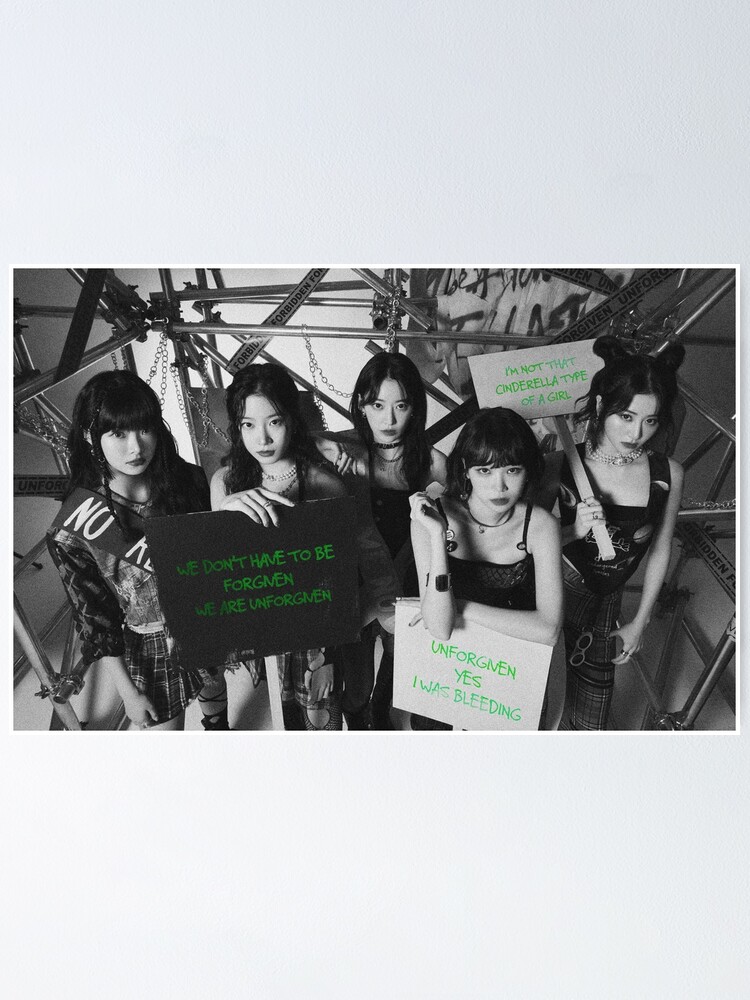 "LE SSERAFIM - UNFORGIVEN" Poster for Sale by ARMYGIRLS | Redbubble