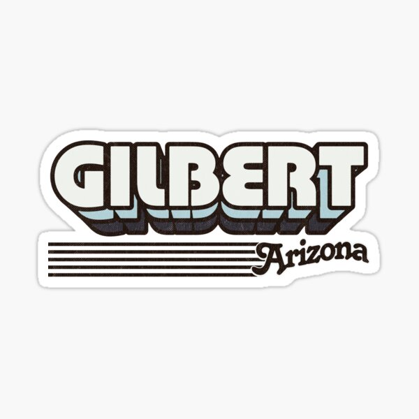 "Gilbert, Arizona | Retro Stripes" Sticker for Sale by retroready ...