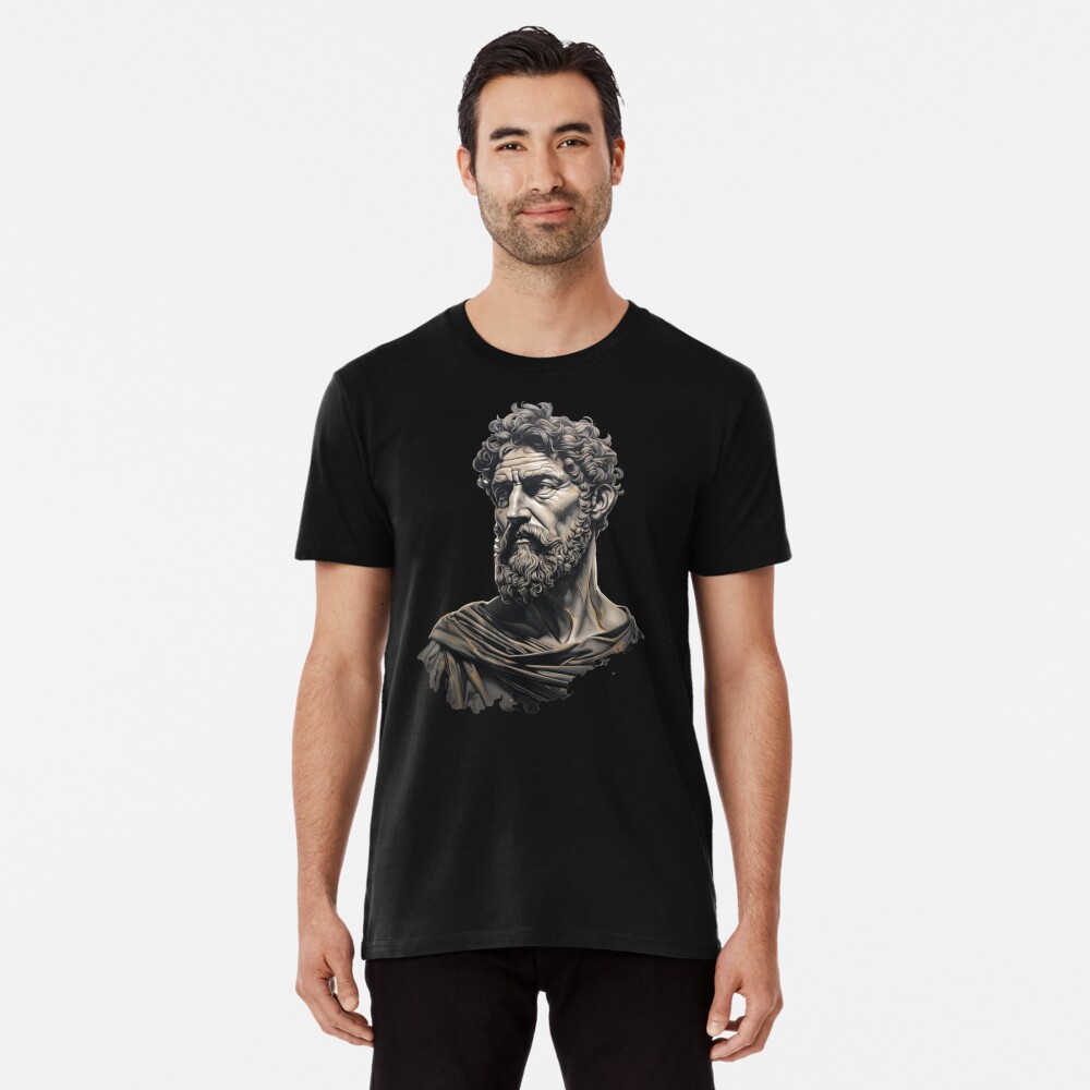 "Marcus Aurelius - Auric Sculpture" Sticker for Sale by The Stoic Sigma ...