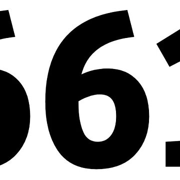 "661" Sticker for Sale by clairekeanna | Redbubble