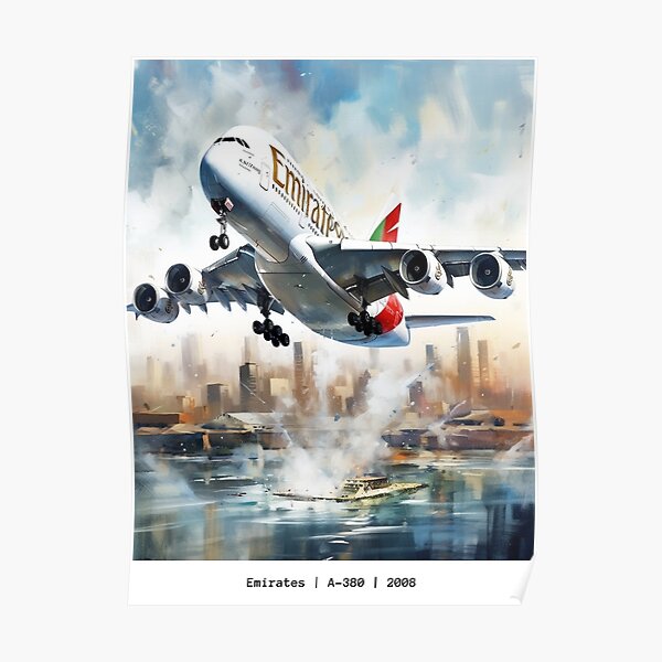 "Emirates | A380 | 2008 | Airbus | Super jumbo Jet | A380 Art | Art ...