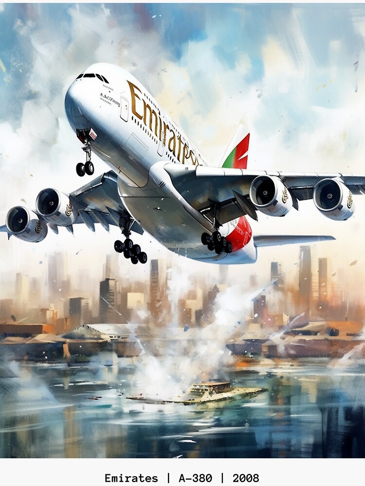"Emirates | A380 | 2008 | Airbus | Super jumbo Jet | A380 Art | Art ...