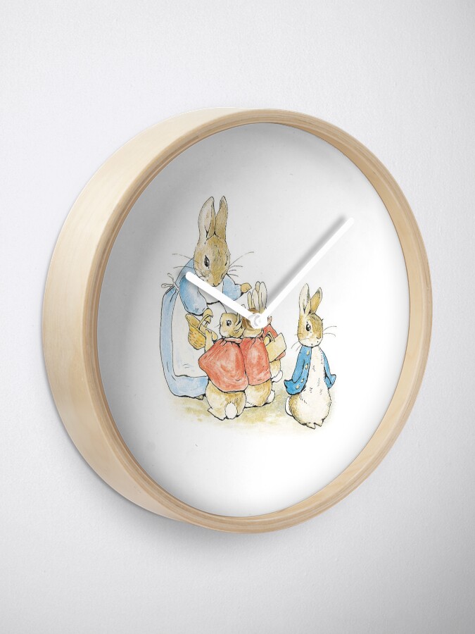 "Peter Rabbit - Beatrix Potter" Clock by BrambleBox | Redbubble