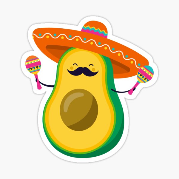 "Avocado" Sticker for Sale by HighMatthew | Redbubble