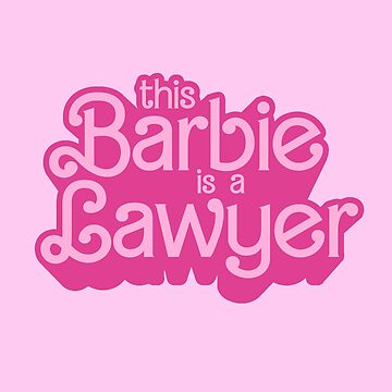 Pegatina for Sale con la obra «Esta Barbie es abogada» de ...
