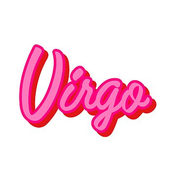 "Virgo hot pink Stickers by gabyiscool" Sticker for Sale by gabyiscool ...