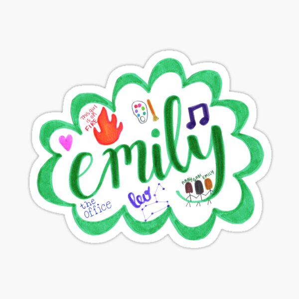 "Emily" Sticker by abbyresnic | Redbubble