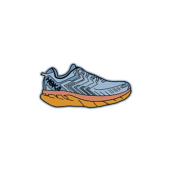 "Hoka Shoe Sticker" Sticker for Sale by alexaerin2 | Redbubble