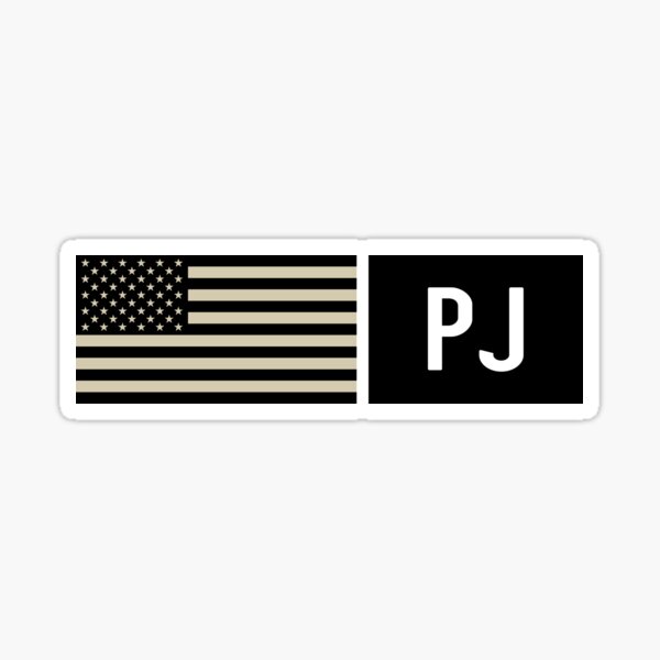 "Military: PJ" Sticker for Sale by Jared Davies | Redbubble