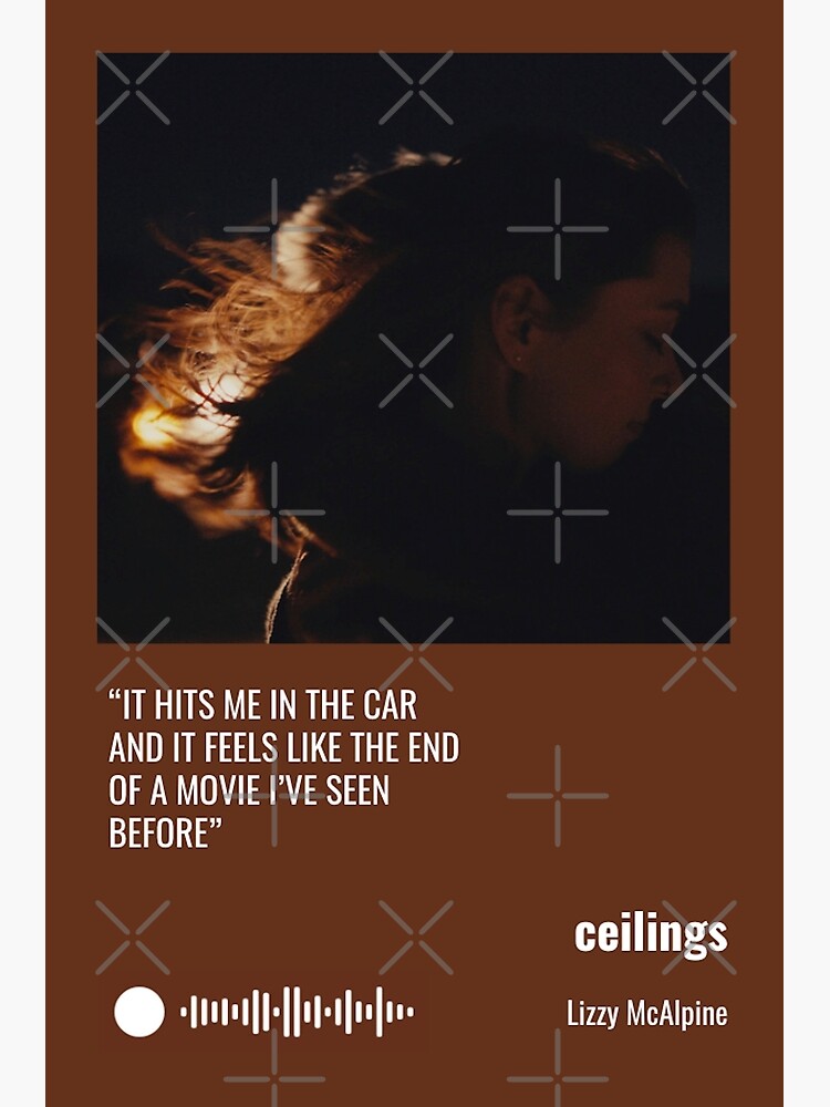 "Lizzy McAlpine "ceilings" Song Poster" Poster for Sale by MusicDecs ...