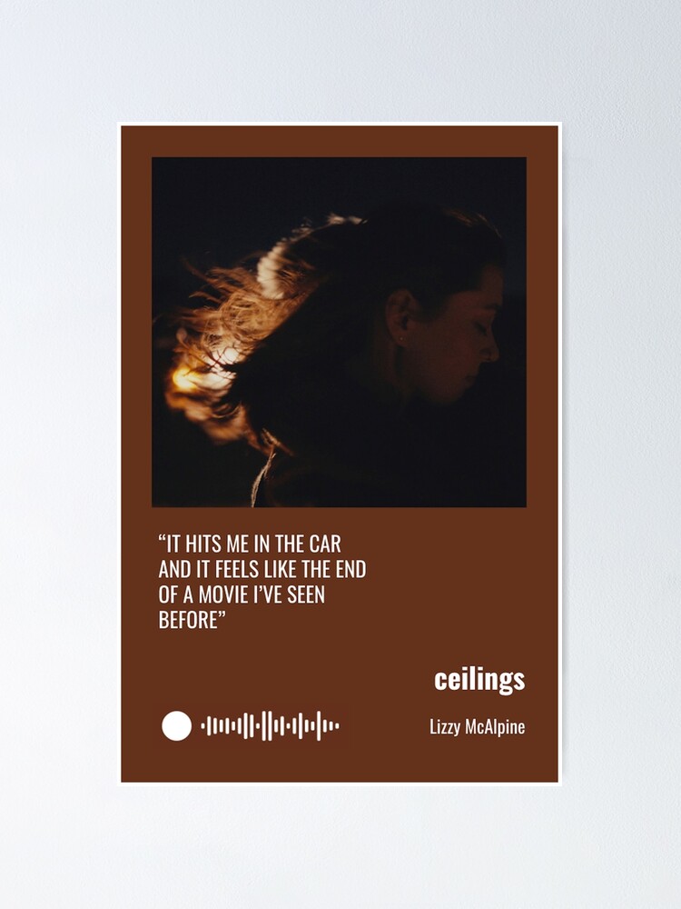 "Lizzy McAlpine "ceilings" Song Poster" Poster for Sale by MusicDecs ...