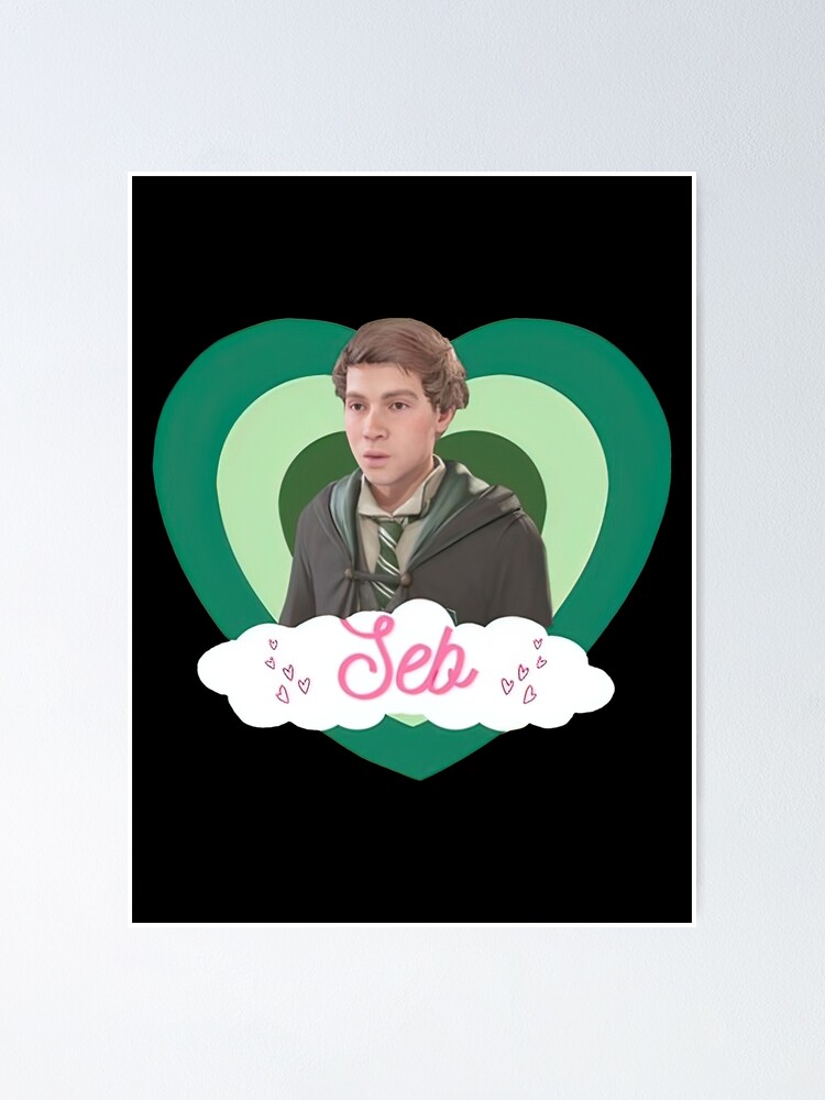 "Green Heart Sebastian Sallow Meme" Poster for Sale by JulianZCO ...