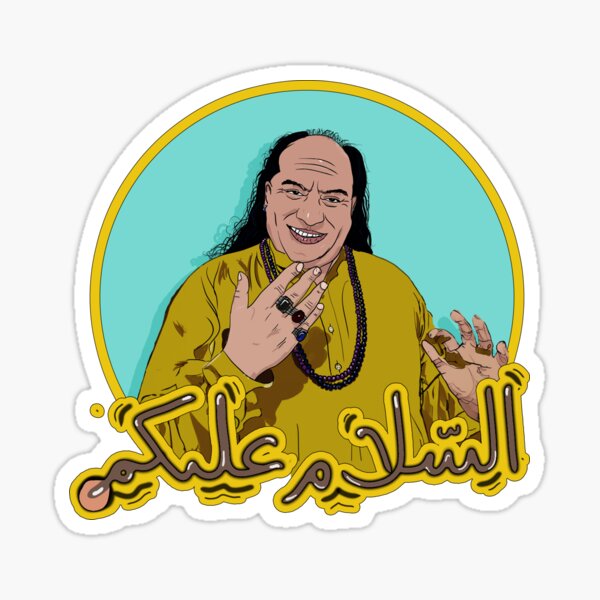 "Chahat Fateh Ali Khan's Salam" Sticker for Sale by zjsf | Redbubble