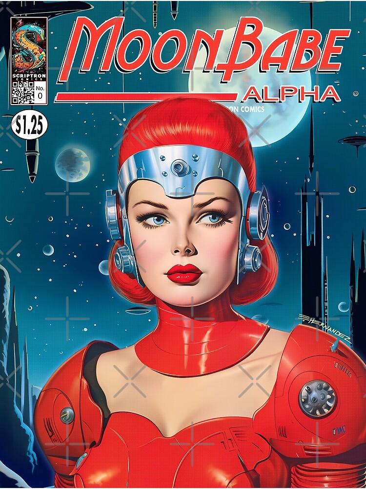 "Moonbabe Alpha 1" Art Print for Sale by Scriptron | Redbubble