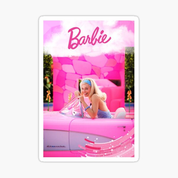 "Barbie movie" Sticker for Sale by ddebbiegardner | Redbubble