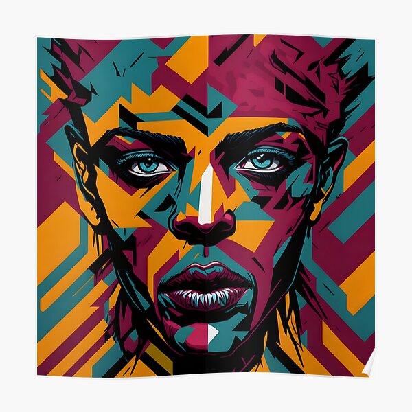 "Artistic Face Art V3" Poster for Sale by imabbasanwar | Redbubble