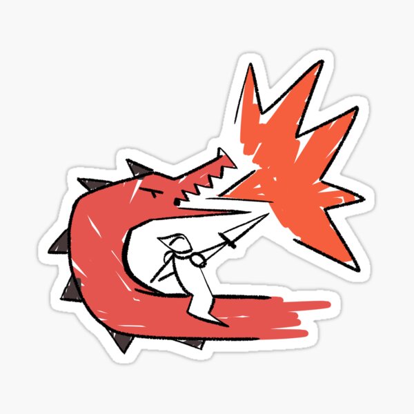 "Nimona Dragon Drawing" Sticker for Sale by lacysum | Redbubble