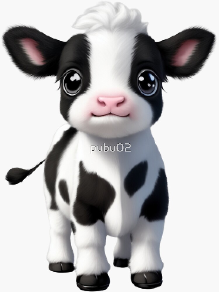 "Cute Calf" Sticker for Sale by pubu02 | Redbubble