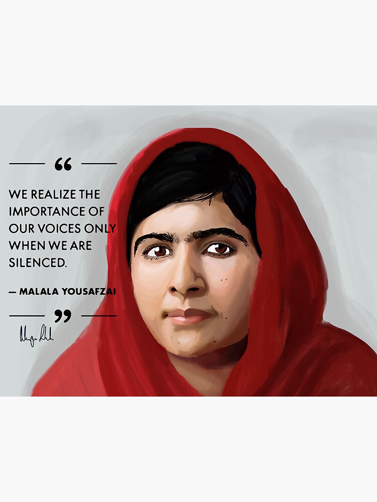 "Malala " Sticker by AlayaShah | Redbubble