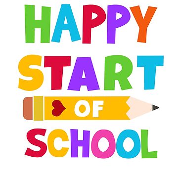 "Happy start of school teacher student" Sticker by Jelisandie | Redbubble