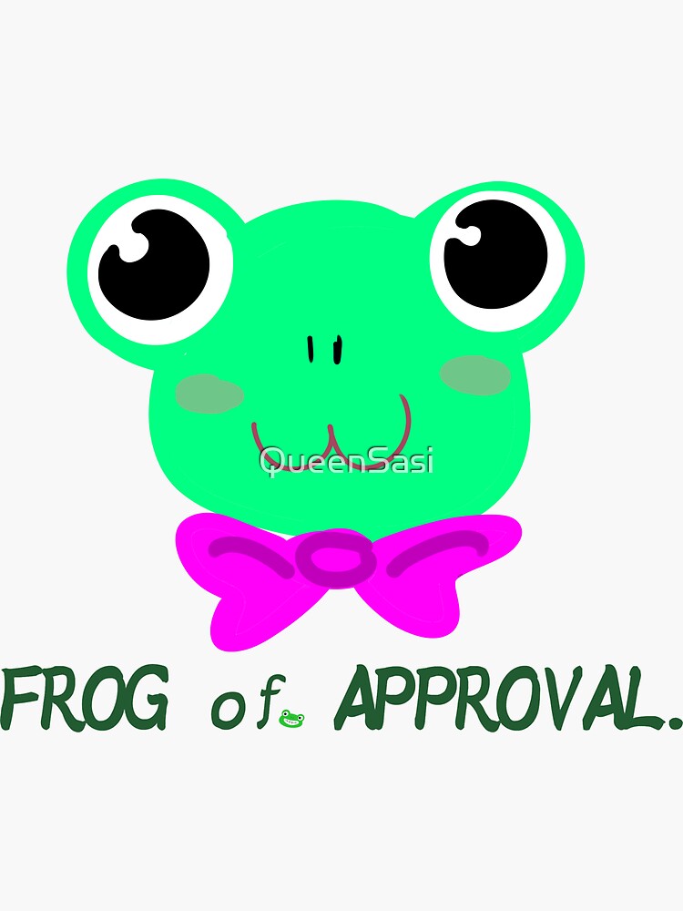 "Frog of Approval." Stickerundefined by QueenSasi | Redbubble