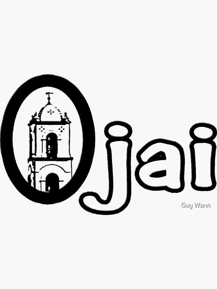 "Ojai" Sticker by guywann | Redbubble