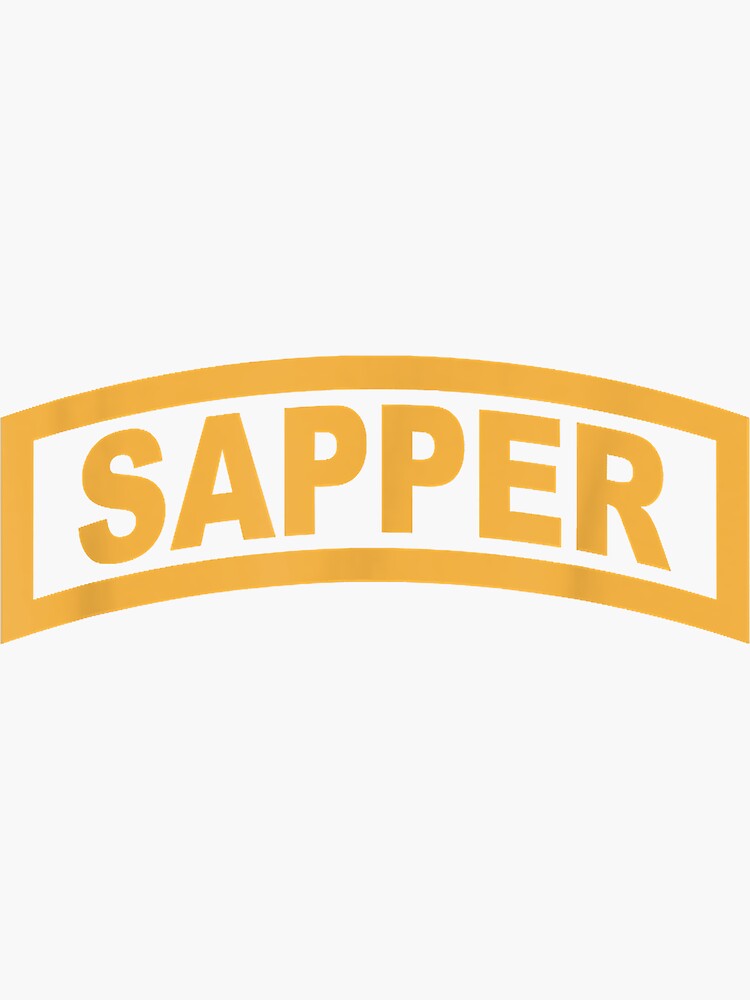 "Sapper Tab Combat Engineer" Sticker for Sale by BrettHalley | Redbubble