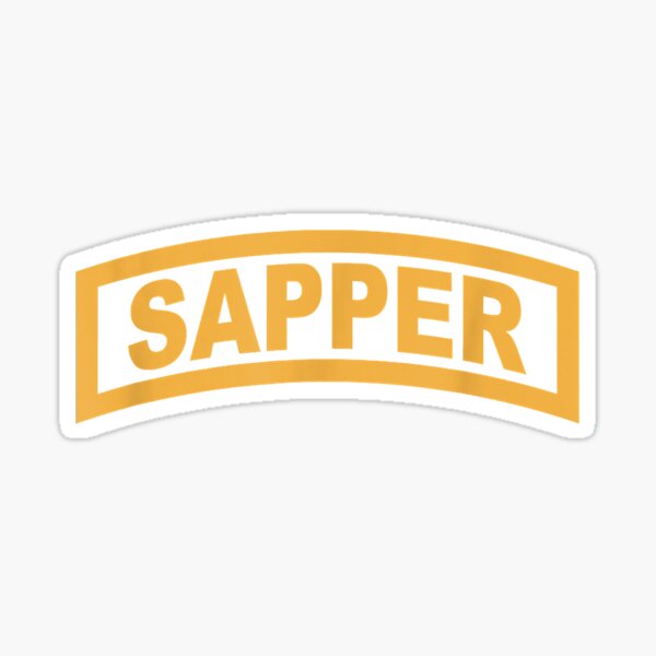 "Sapper Tab Combat Engineer" Sticker for Sale by BrettHalley | Redbubble