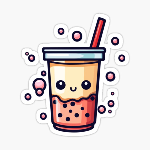 "Cute Boba Tea" Sticker for Sale by RLan | Redbubble