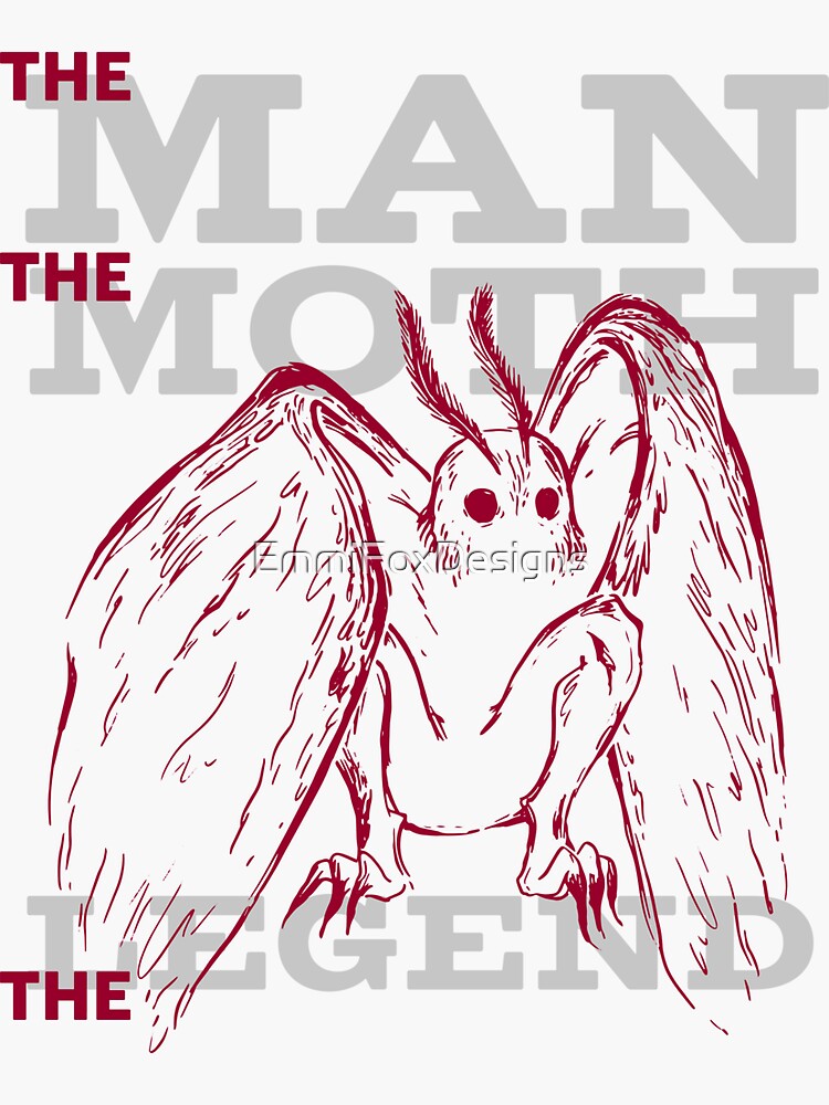 "The man the moth the legend - Funny Mothman Cryptid Cryptozoology ...
