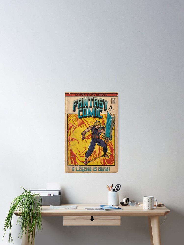 Póster for Sale con la obra «Fantasy Comic Number 7 - Portada de cómic ...