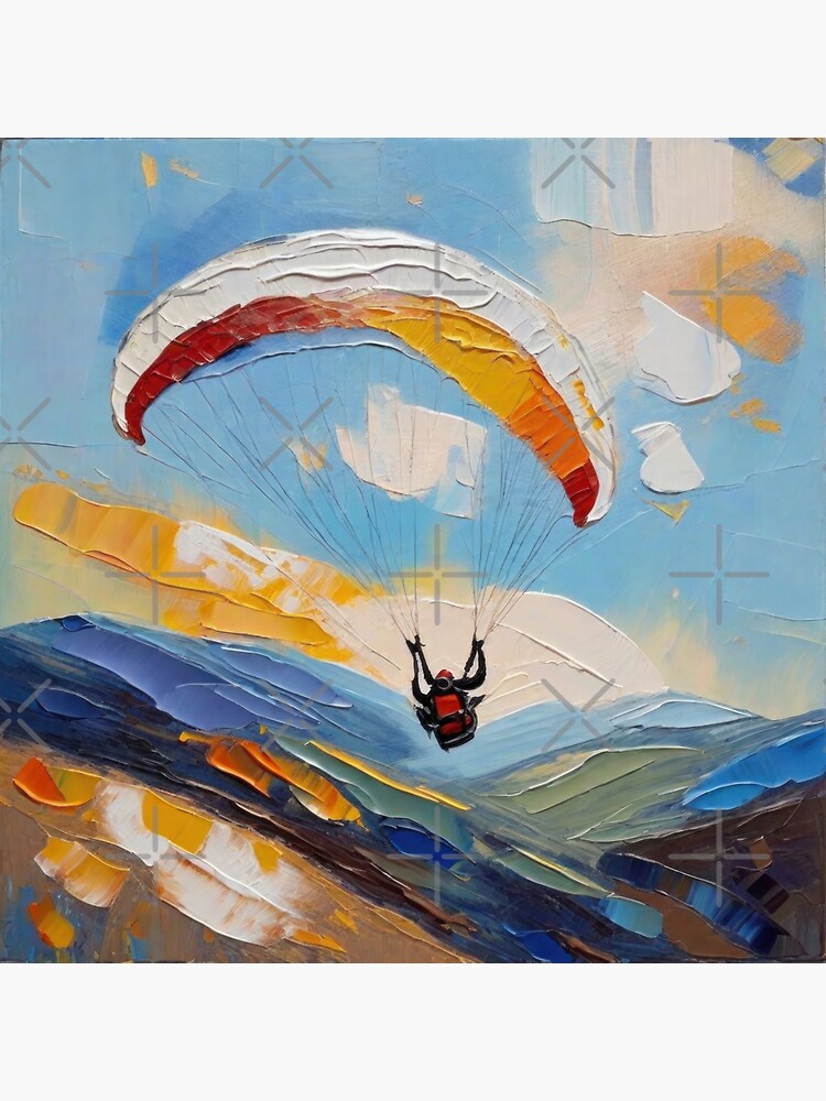 "Paragliding" Sticker for Sale by kultomatic | Redbubble