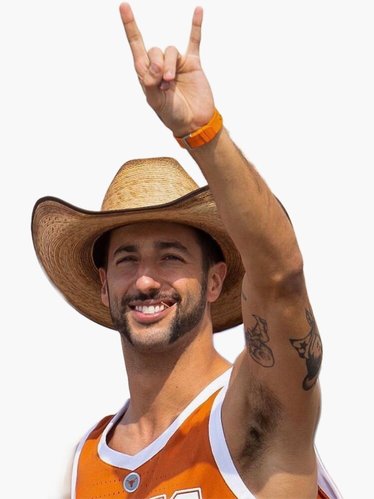 "Cowboy Daniel" Sticker for Sale by F1memestickers | Redbubble