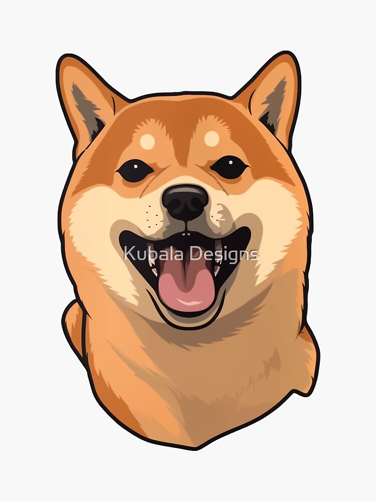 "Dog Funny Doge Meme" Sticker for Sale by Kubala Designs | Redbubble